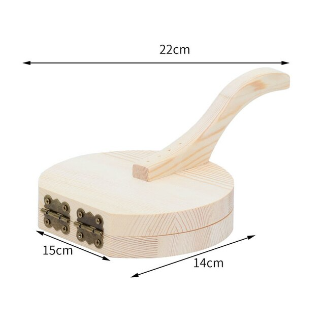 Wooden Mini Dough Pressing Tool Presser · Mavigadget