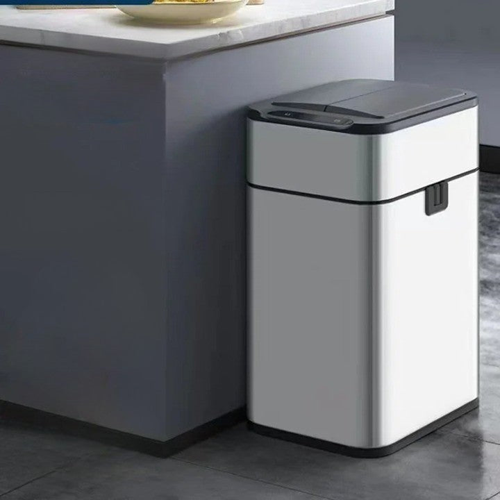 Smart Stainless Steel Automatic Sensor Trash Bin · Mavigadget