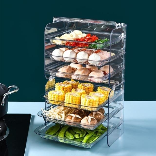 Multi-Layer Stackable Kitchen Storage Rack · Mavigadget