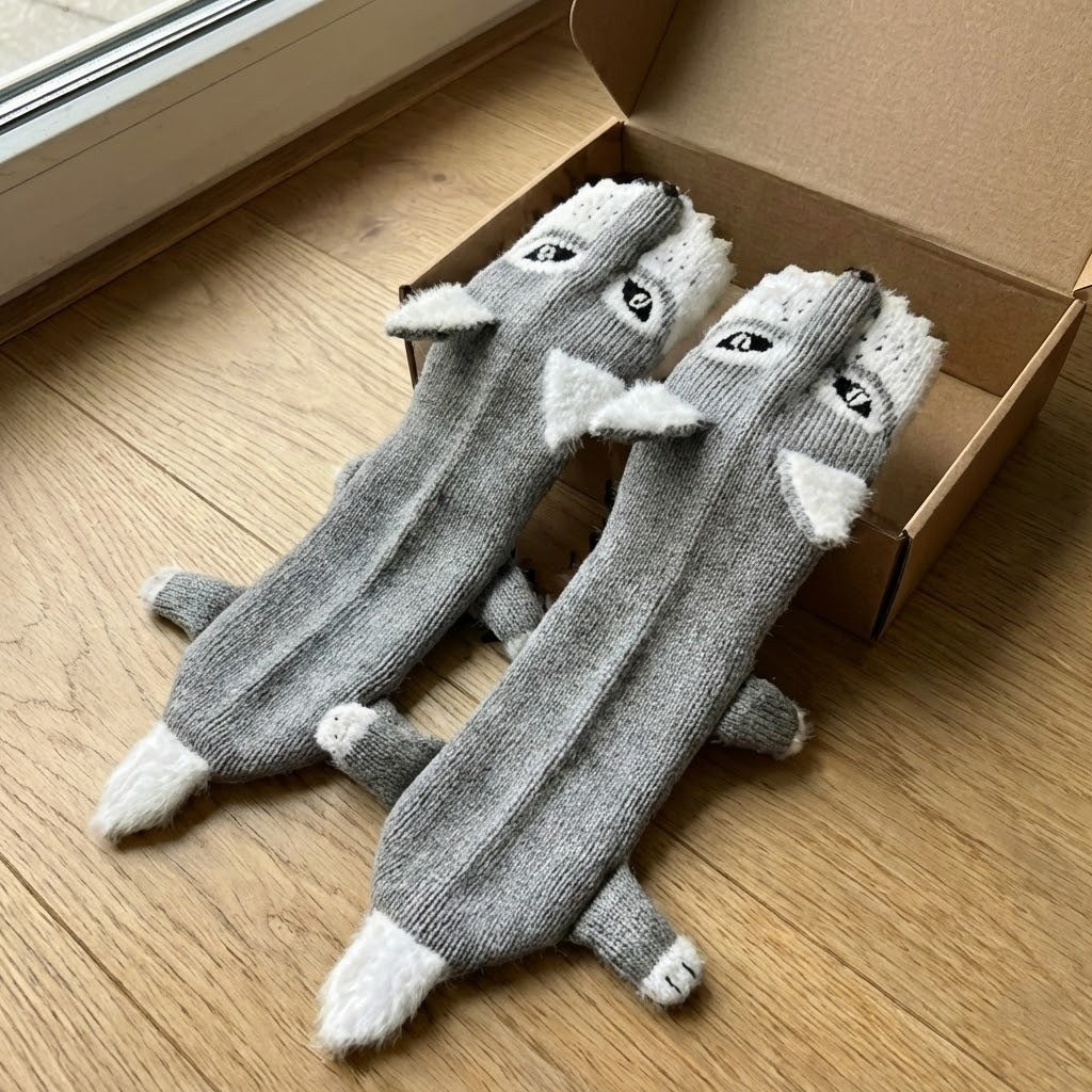Hungry Wolf Warm Socks · Mavigadget