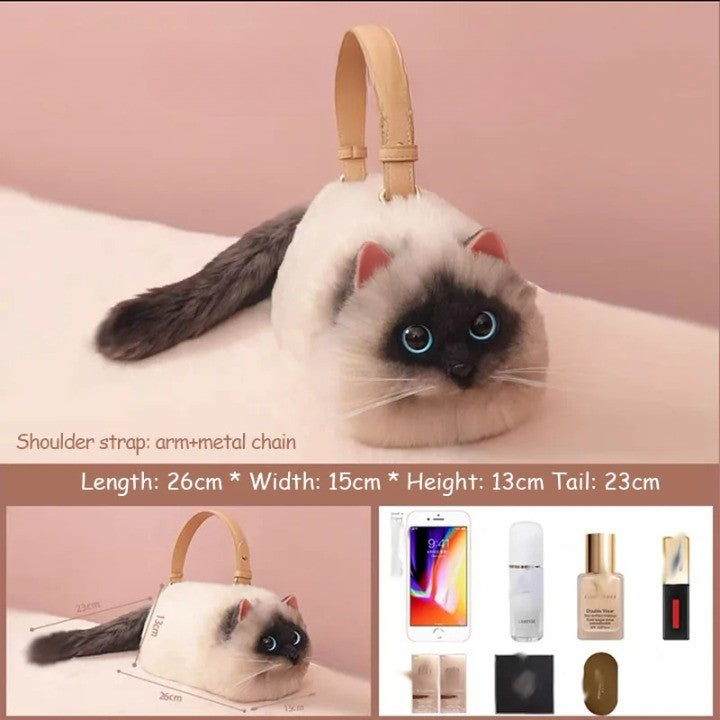 Realistic Cat Handmade Shoulder Bag · Mavigadget