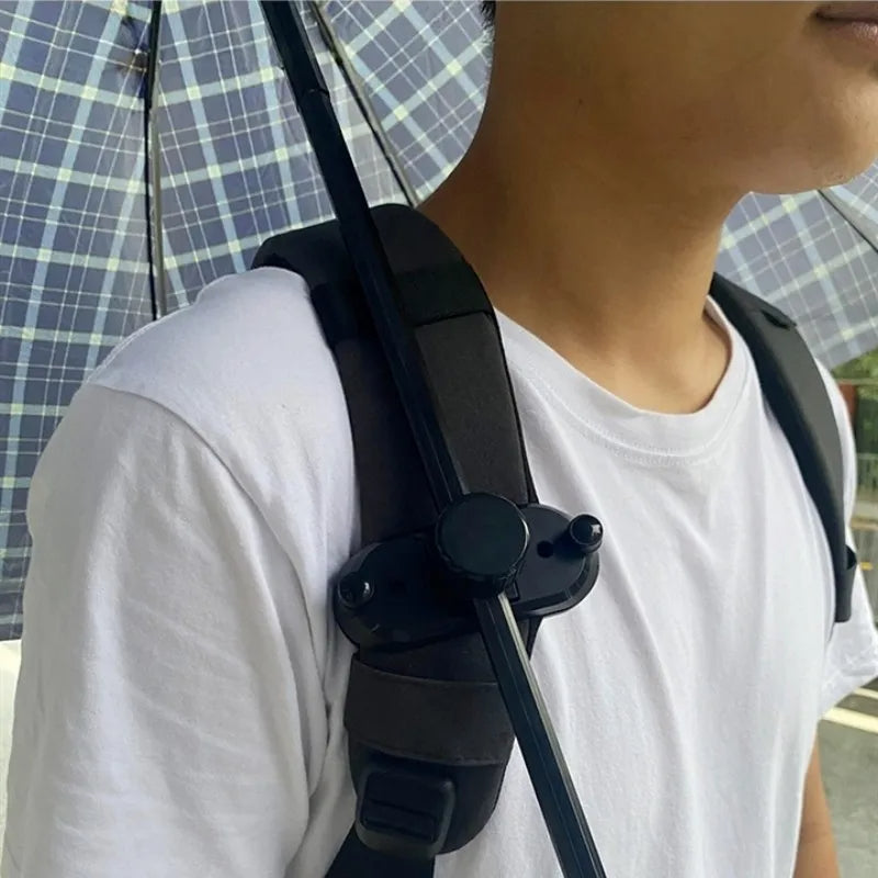 Handsfree Travel Backpack Umbrella Holder Clip · Mavigadget