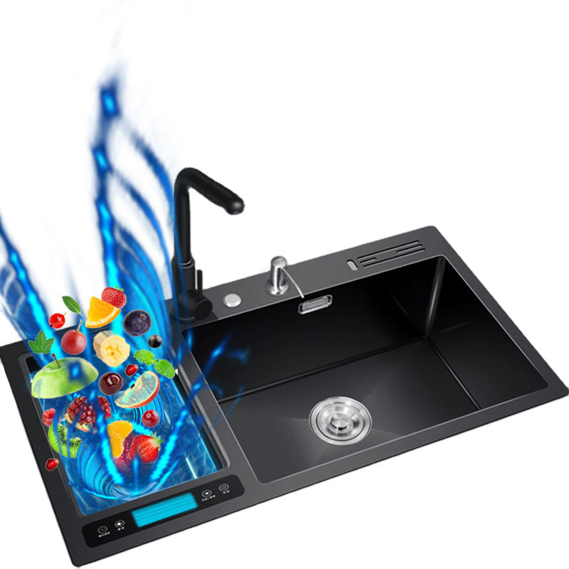 Ultra Wash with Ultrasonic Cleaning Elegant Efficient Kitchen Sink ...