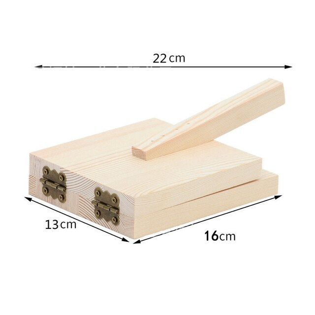 Wooden Mini Dough Pressing Tool Presser · Mavigadget