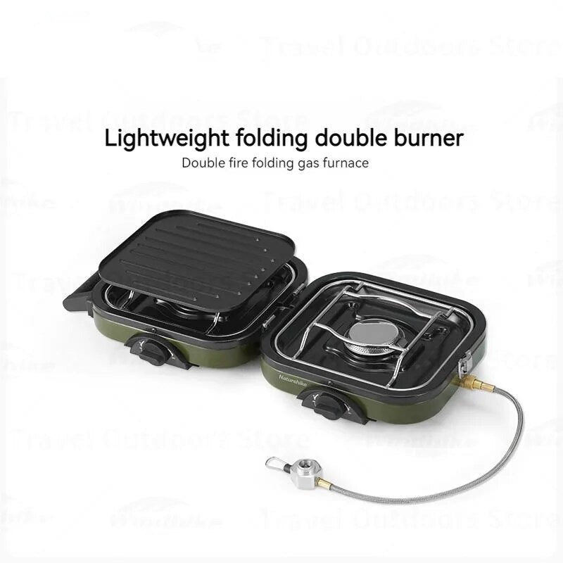 Dual Burner Portable Picnic Grill Stove · Mavigadget