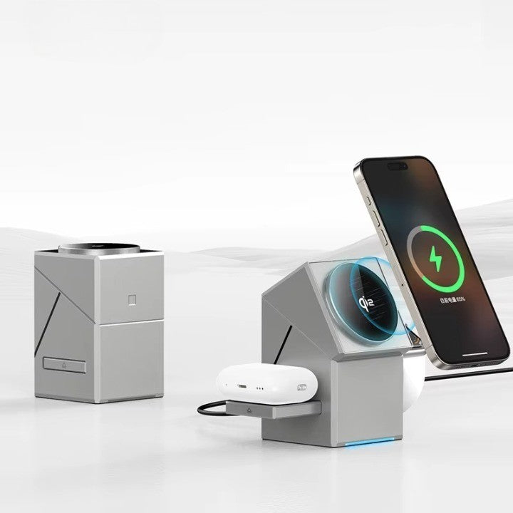 Power Hub Rotating Station 3in1 Wireless Charger · Mavigadget