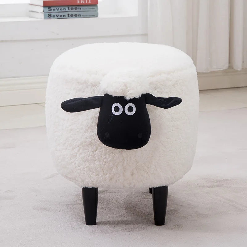 Fluffy Sheep Ottoman Organizer with Storage · Mavigadget