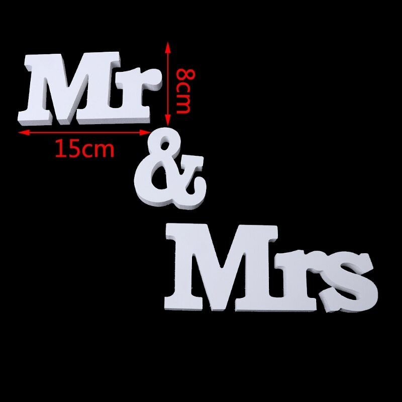 Mr & Mrs Wooden Letters for Wedding Decoration · Mavigadget