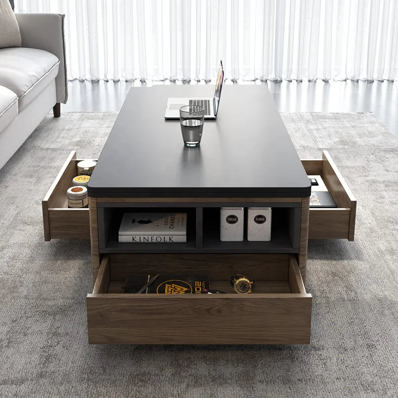 Space Saving Modern Convertible Folding Lift Coffee Table · Mavigadget