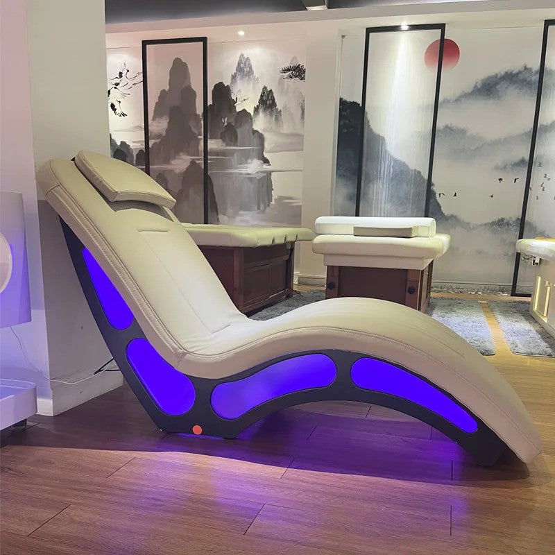 Modern Heated Massage LED Lighting Lounge Chair · Mavigadget