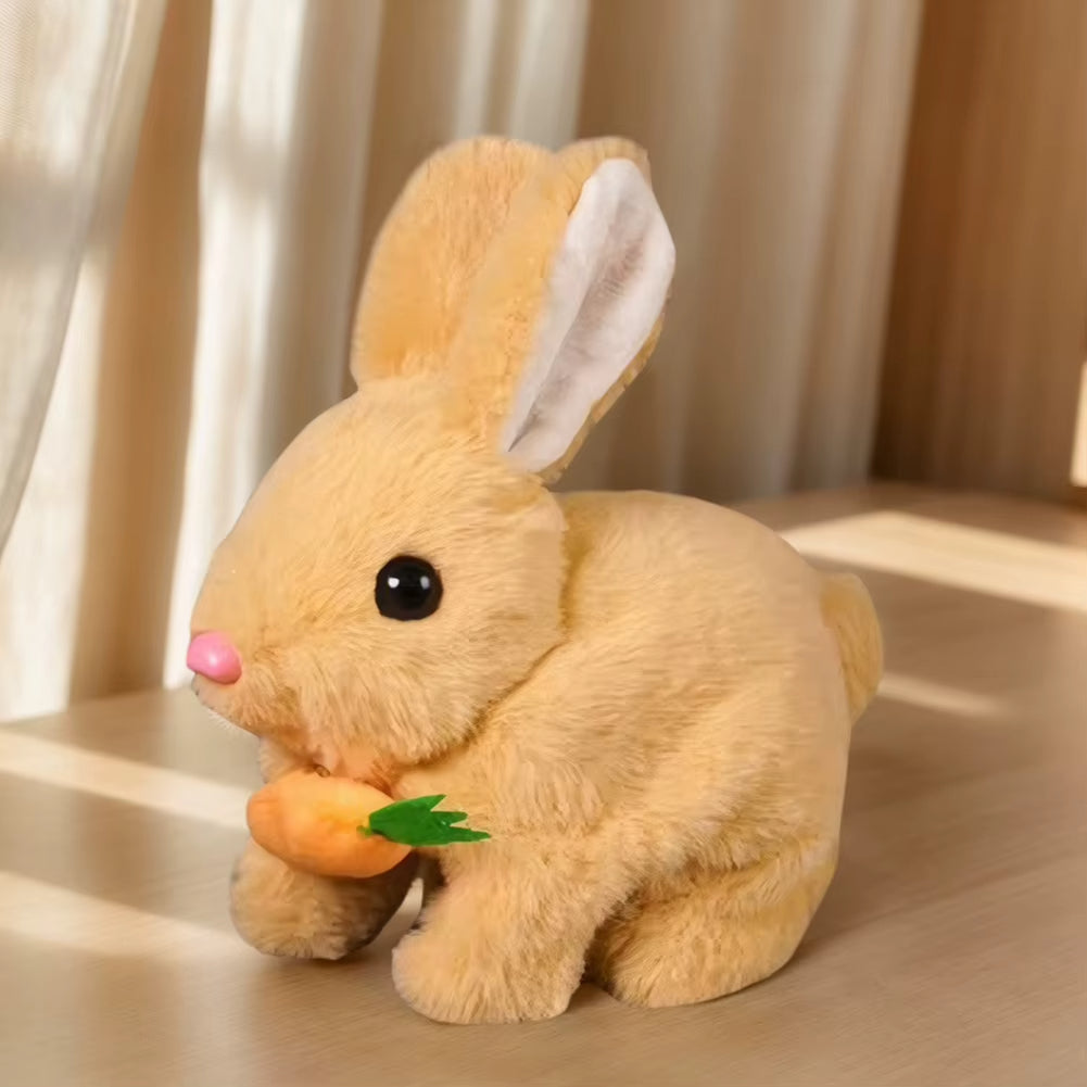 Carrot Munching Interactive Bunny Plush Toy · Mavigadget