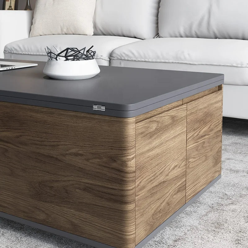 Space Saving Modern Convertible Folding Lift Coffee Table · Mavigadget