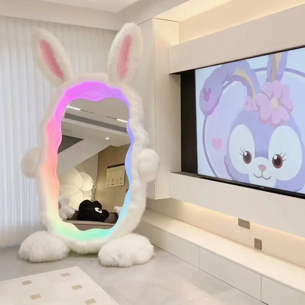 Giant Rabbit Charming Cute Mirror · Mavigadget