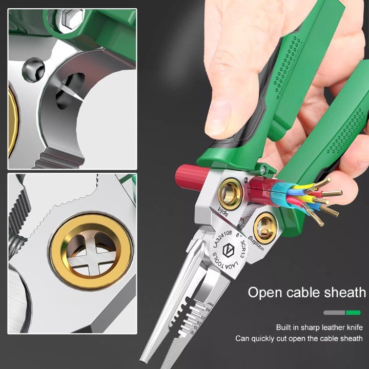 8in1 Electrician Multi-Tool Wire Stripping Pliers · Mavigadget