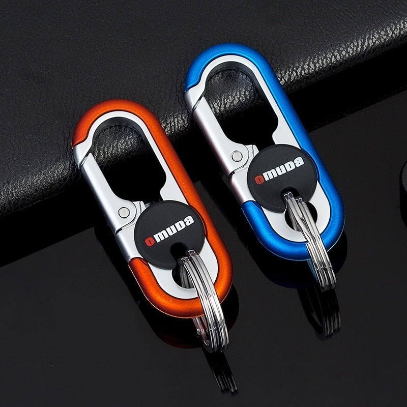 Steel Secure Double Ring Hook Keychain · Mavigadget