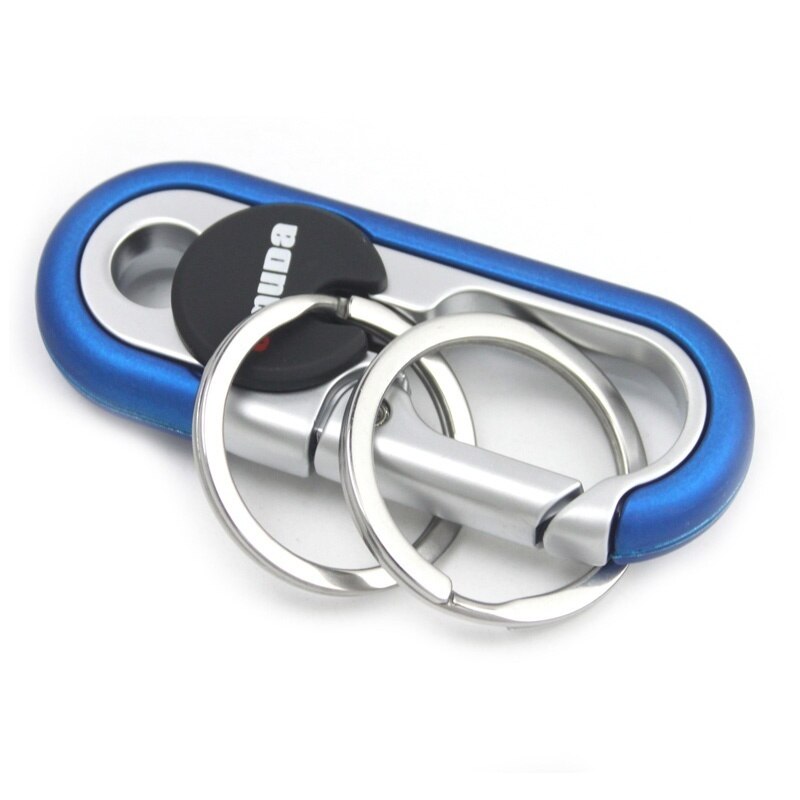 Steel Secure Double Ring Hook Keychain · Mavigadget
