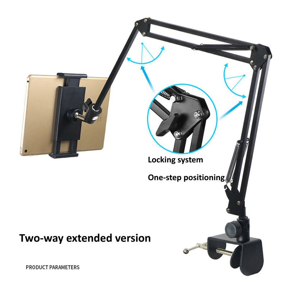 Long Arm Heavy-Duty Desk Mount Tablet Holder · Mavigadget