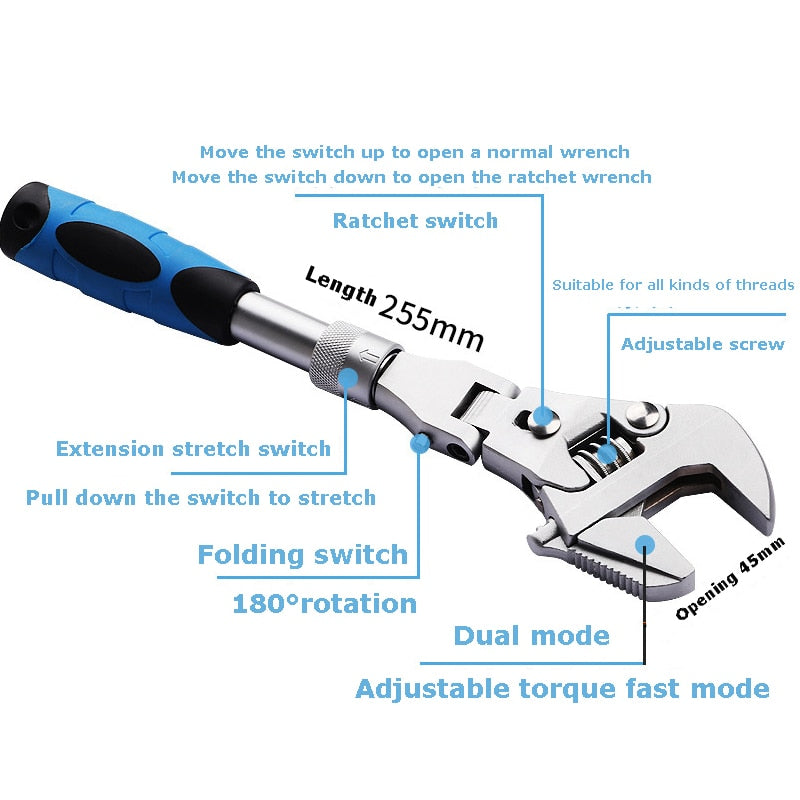 Multifunctional Adjustable Universal Wrench · Mavigadget