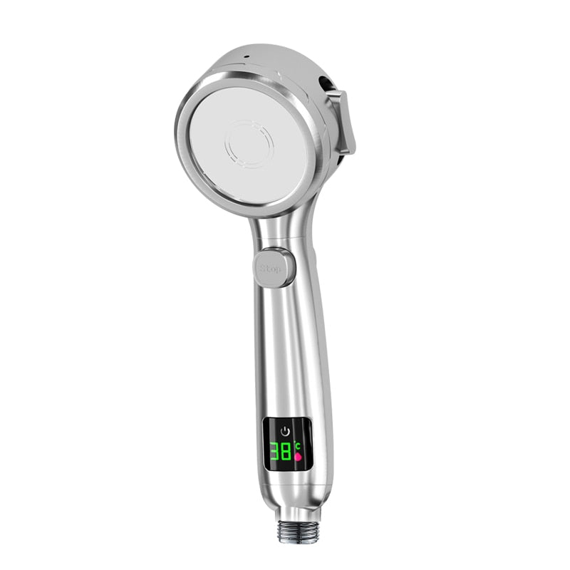Temperature Display High Pressure Shower Head · Mavigadget