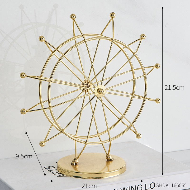 Modern Metal Rotating Home Office Decor · Mavigadget