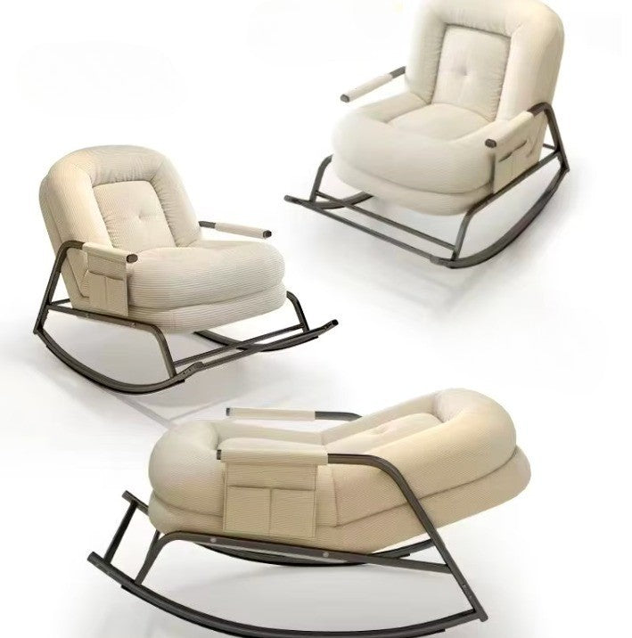 Modern Luxury Relaxing Cozy Padded Rocking Chair · Mavigadget