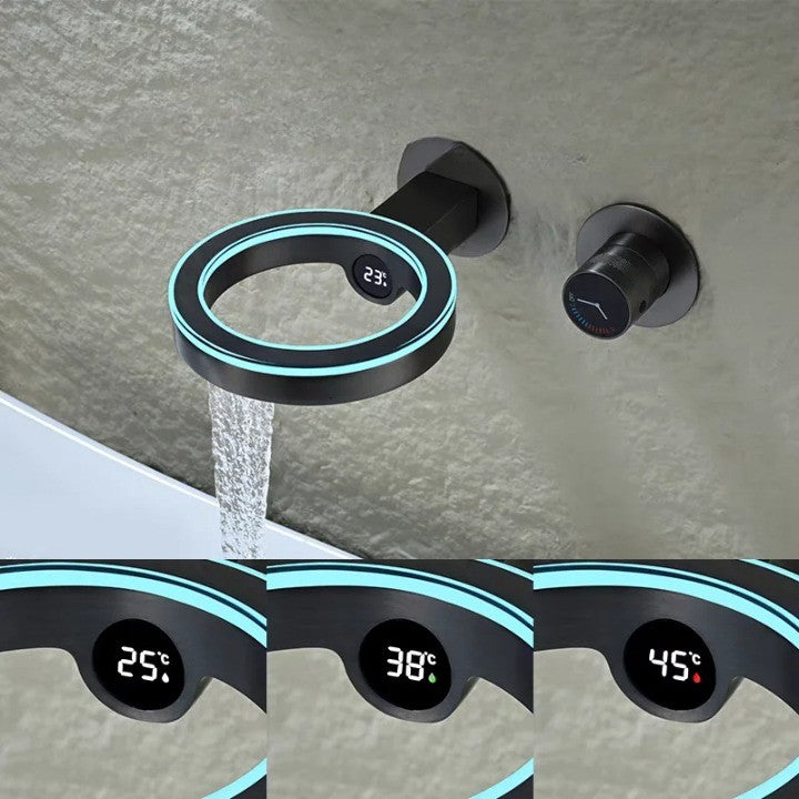 Ring-Shaped LED Elegant Smart Digital Bathroom Faucet · Mavigadget