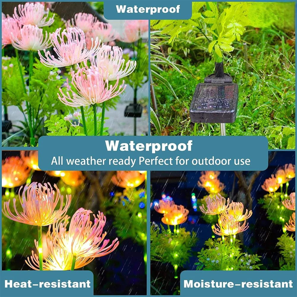 Soft Pink Glow Solar LED Flower Garden Light · Mavigadget