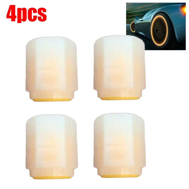 4PCS Luminous Car Valve Caps · Mavigadget