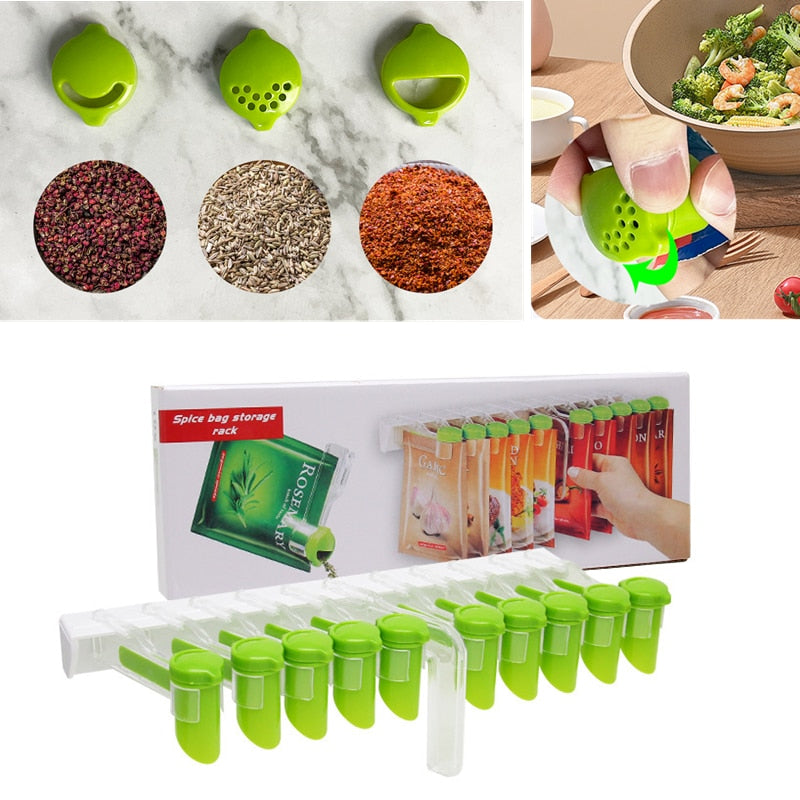 Wall-Mounted Hang Around Seasoning Station Rack– Mavigadget