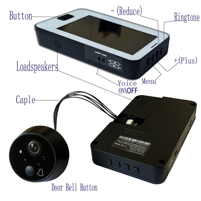 Home Full Sight Night Vision Doorbell Camera · Mavigadget