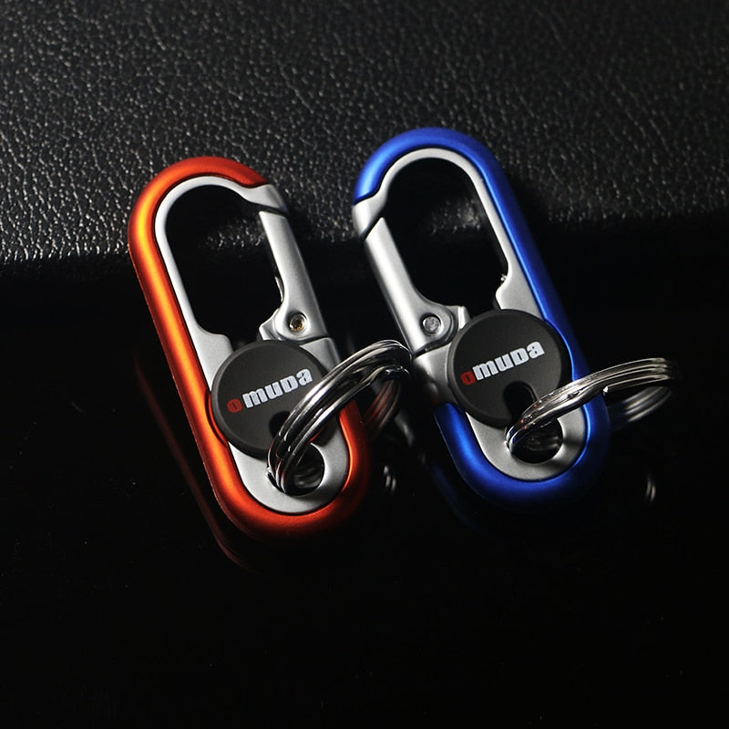 Steel Secure Double Ring Hook Keychain · Mavigadget