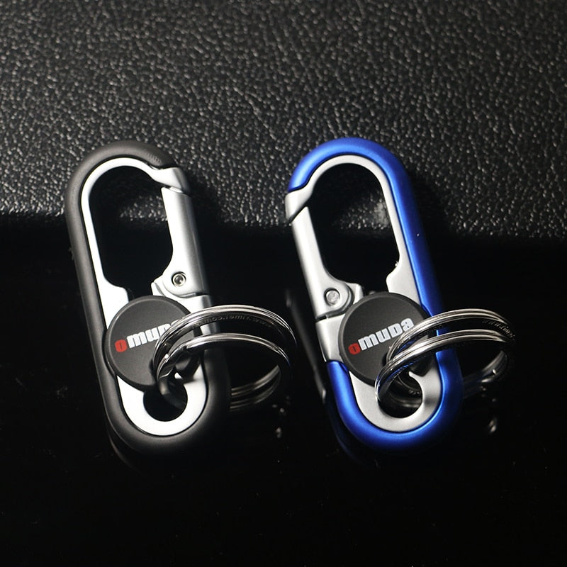 Steel Secure Double Ring Hook Keychain · Mavigadget