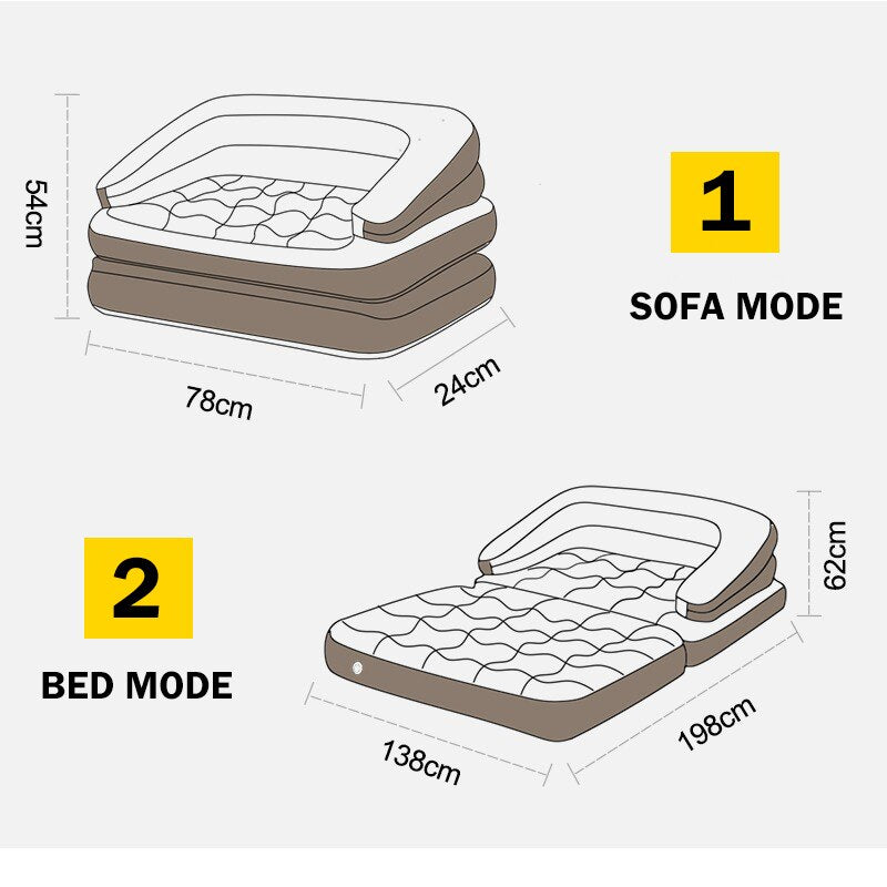 Inflatable Portable Folding Honeycomb Air Mattress · Mavigadget