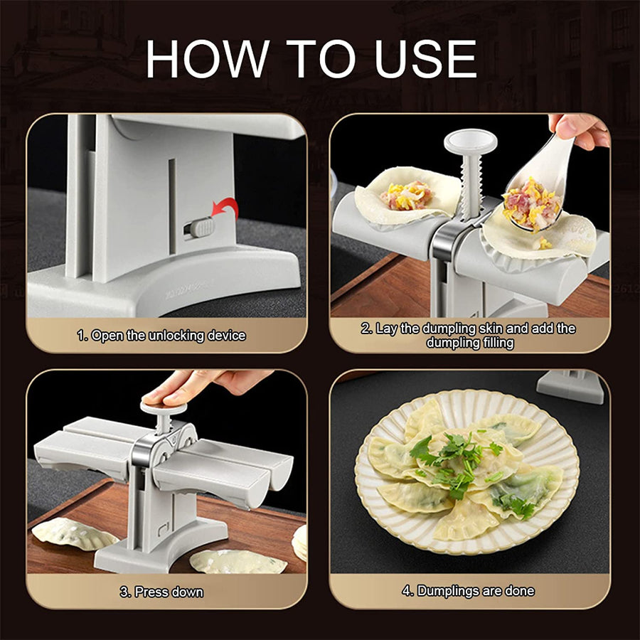 Full Automatic Double Dumpling Maker– Mavigadget