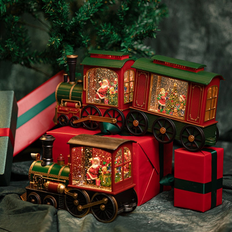 Santa Claus Christmas Train Music Box · Mavigadget