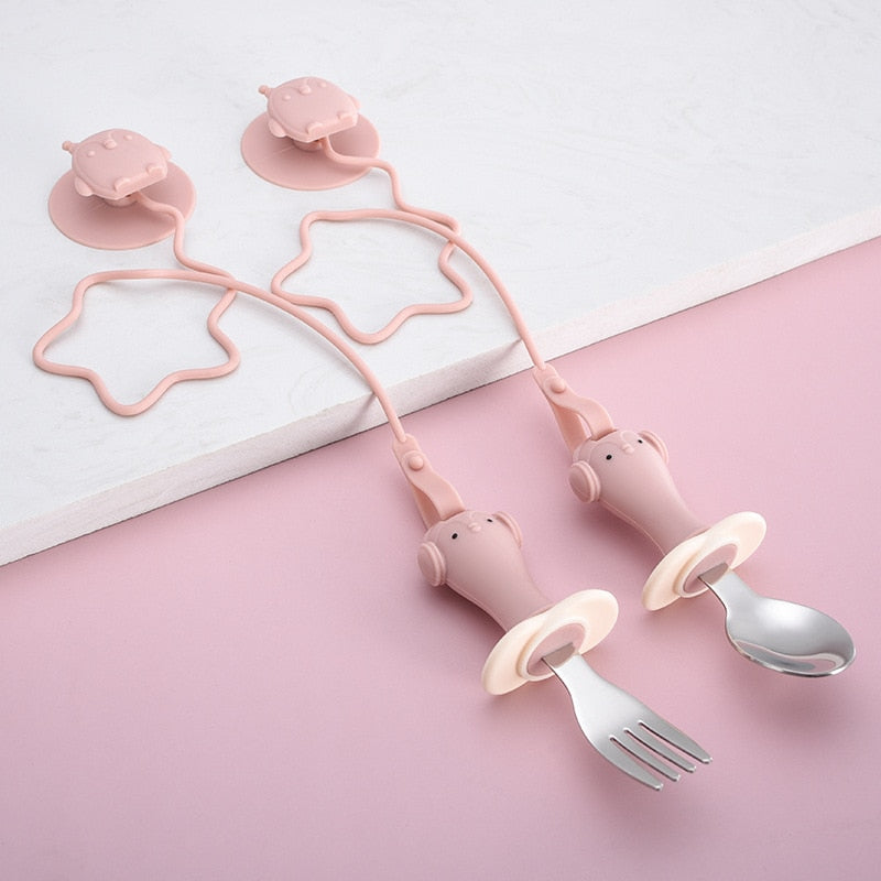 Anti-drop Baby Spoon Fork Set · Mavigadget