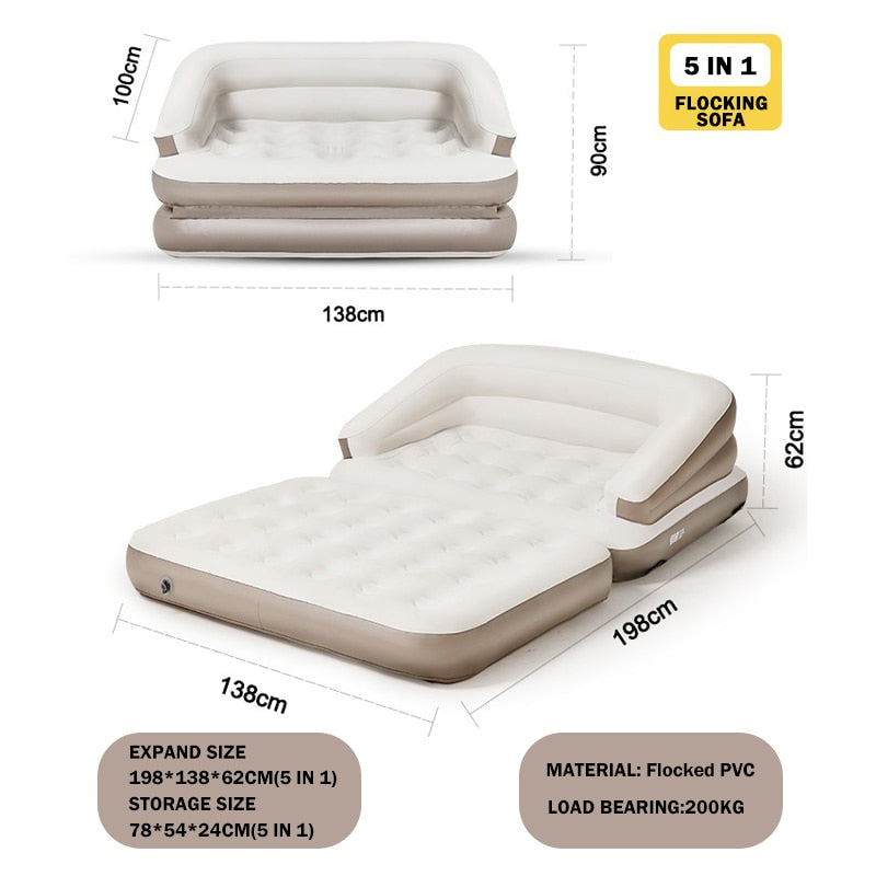 Inflatable Portable Folding Honeycomb Air Mattress · Mavigadget