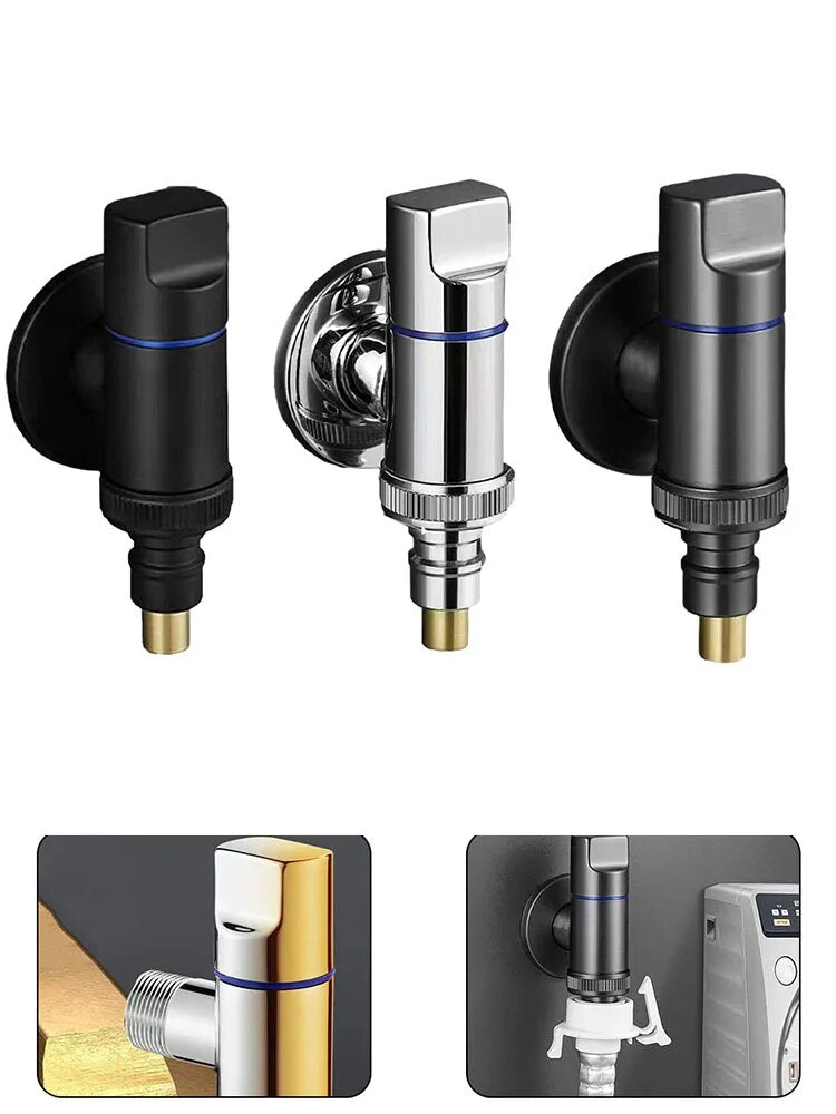Angle Valve Washing Machine Automatic Water Stopper · Mavigadget