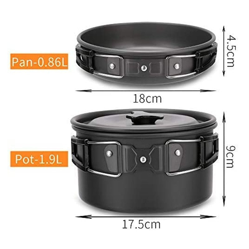 Camping Travel Cookware Kit · Mavigadget