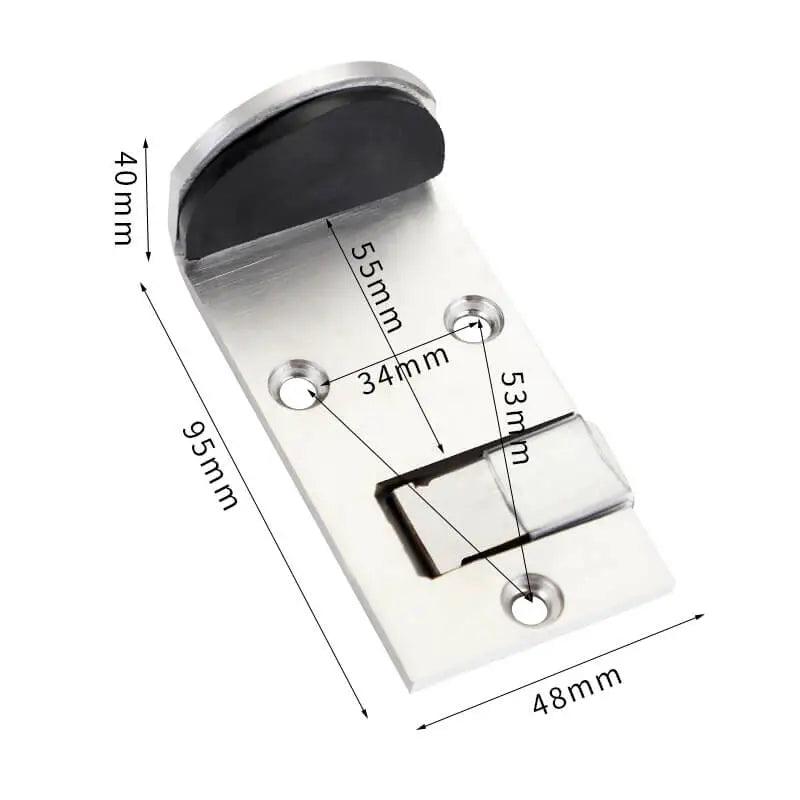 Secure Stainless Hidden Door Stopper · Mavigadget