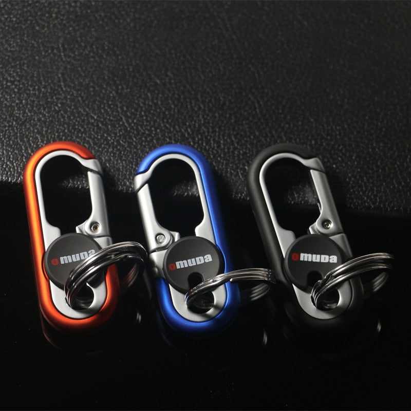 Steel Secure Double Ring Hook Keychain · Mavigadget
