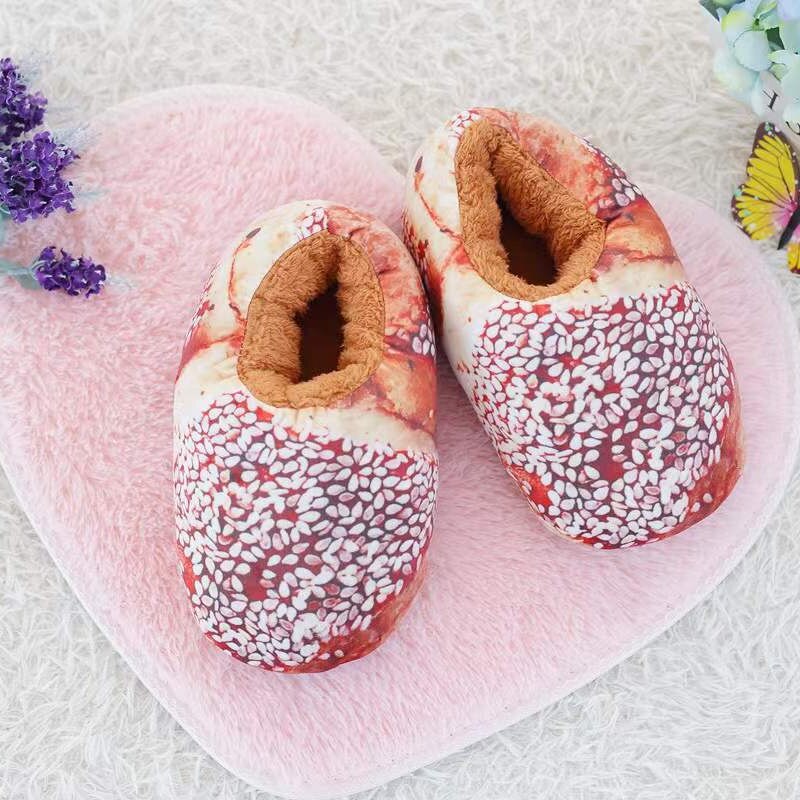 Creative Toast Bread Winter Slippers · Mavigadget