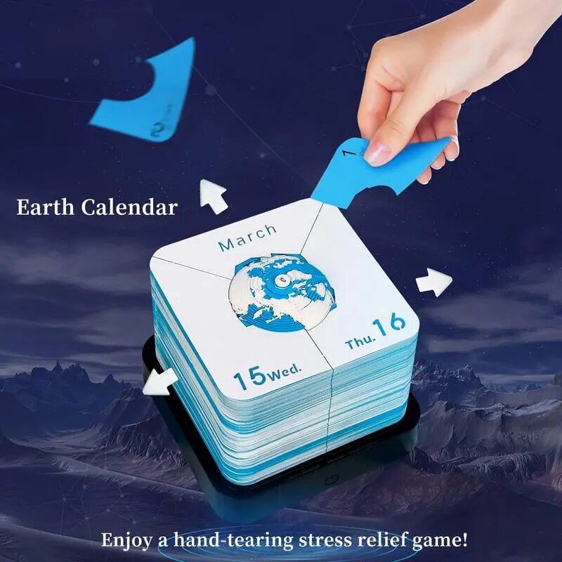 3D Earth Wanderer Calendar Memo Pad · Mavigadget