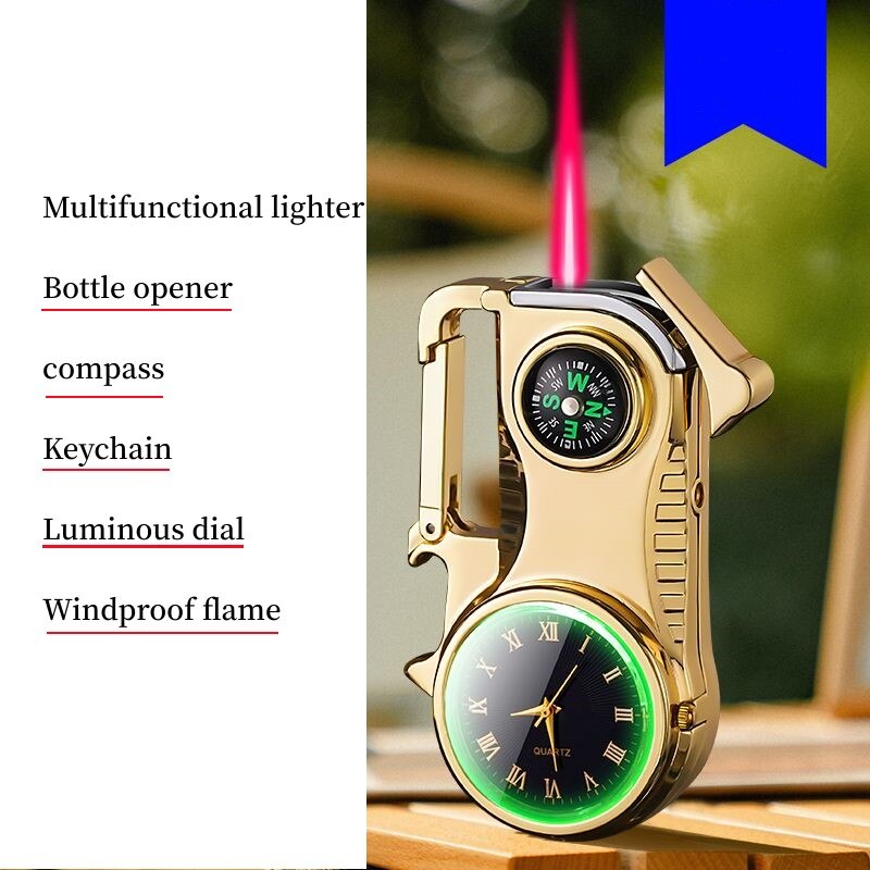 Compass Fire Camping Windproof Lighter Watch · Mavigadget