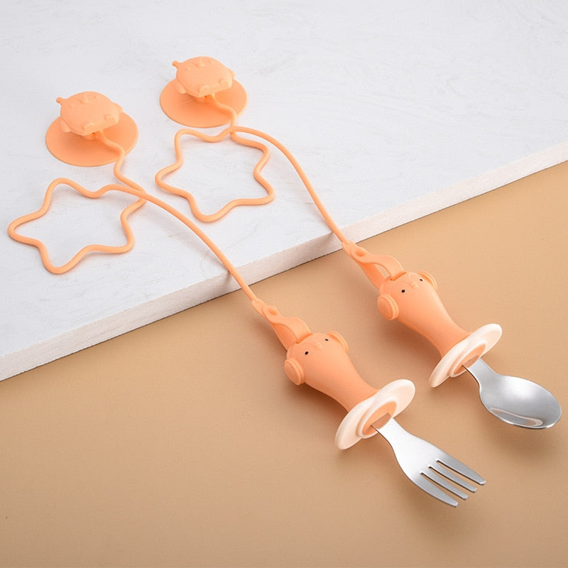 Anti-drop Baby Spoon Fork Set · Mavigadget
