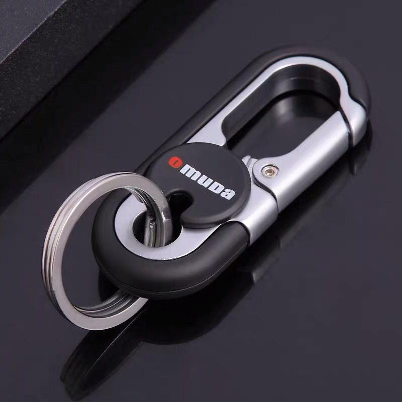 Steel Secure Double Ring Hook Keychain · Mavigadget