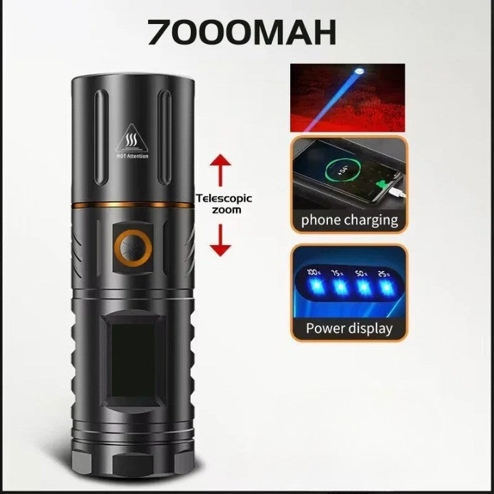 Ultra Bright Night Beam Rechargeable Flashlight · Mavigadget