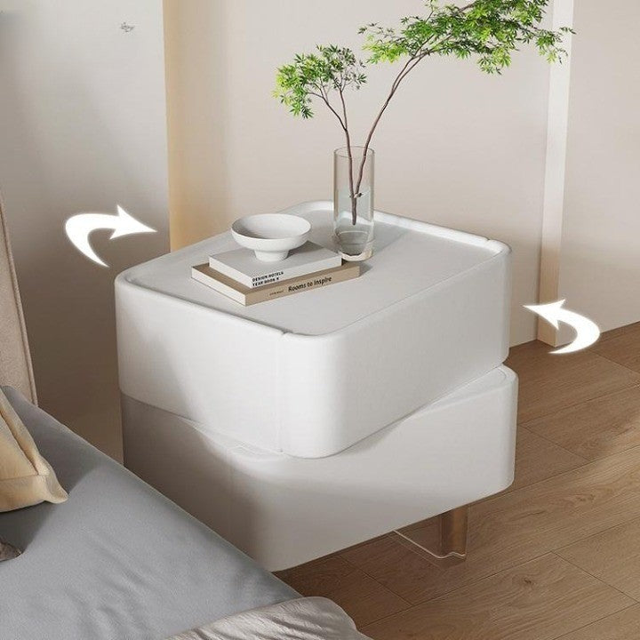 Rotatable Modern Wood Dreamy Night Bedside Table · Mavigadget