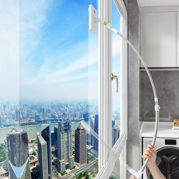 Effortless Double-Sided Long Handle Window Cleaner Brush · Mavigadget