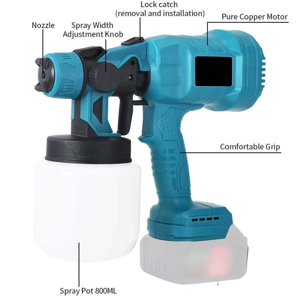 Cordless High Power DIY All Surface Paint Sprayer · Mavigadget